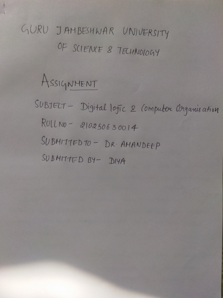 Unit4 Digital Logic | PDF