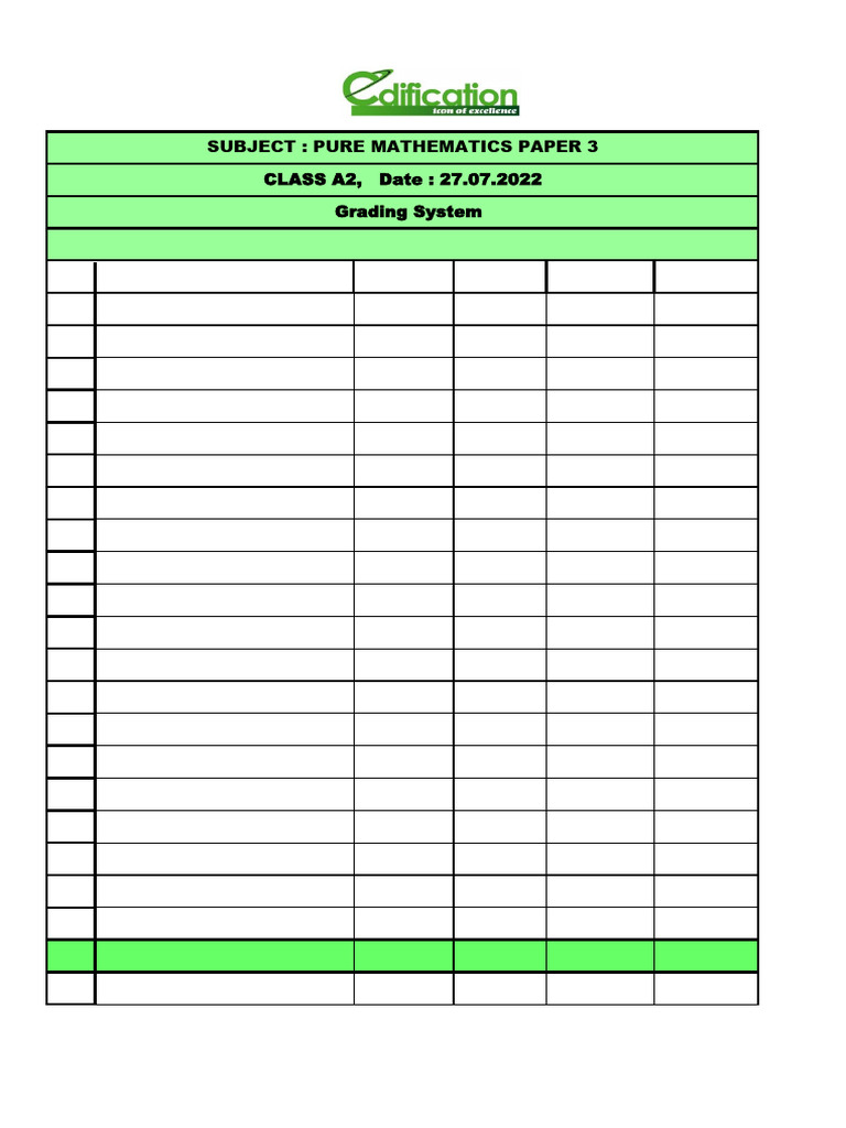 1660136116 Class A2 P3 Marksheet Pdf