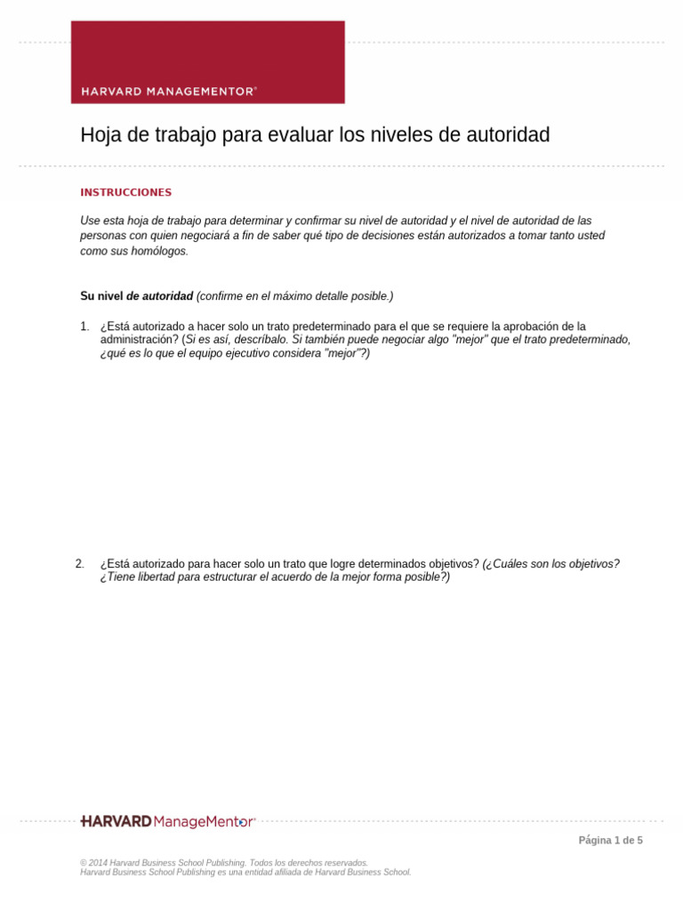 Worksheet For Evaluating Levels of Authority | PDF