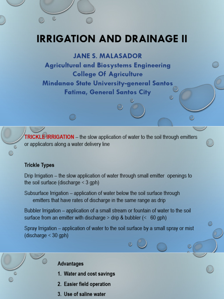 Irrigation and Drainage Engineering 2 | PDF