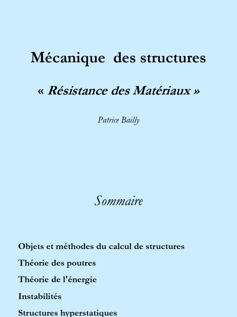 3A - MRI - Meca - Structure - 1 | PDF