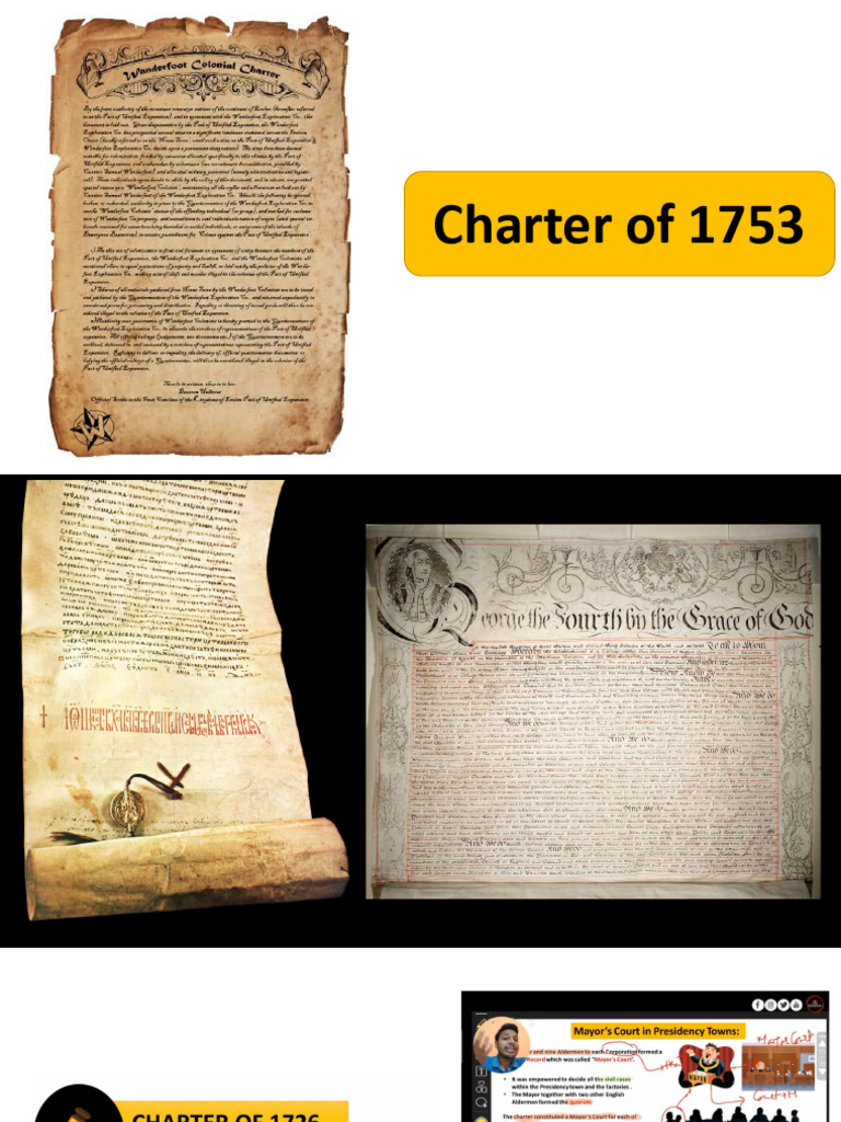 Charter of 1753 | PDF