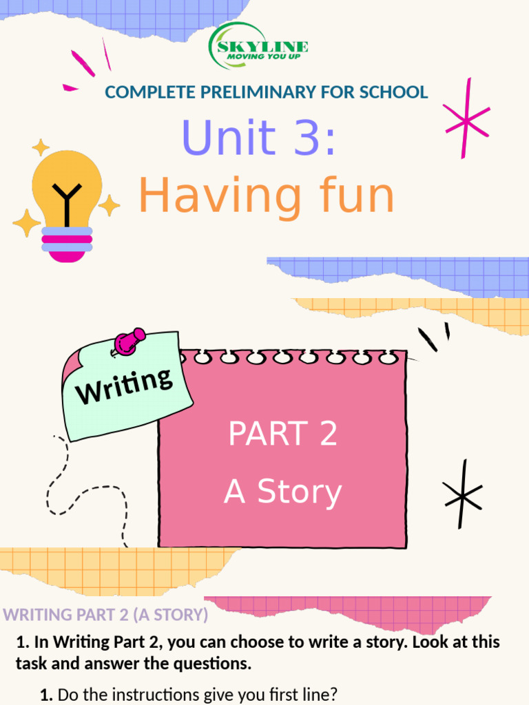 Skyline - Complete PET - Unit 3 - Lesson 2 | PDF