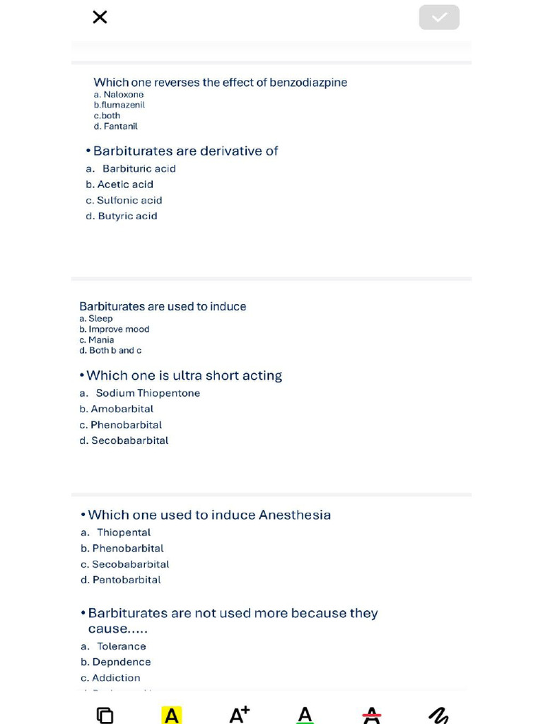 MCQS Pharmacology Assignment | PDF
