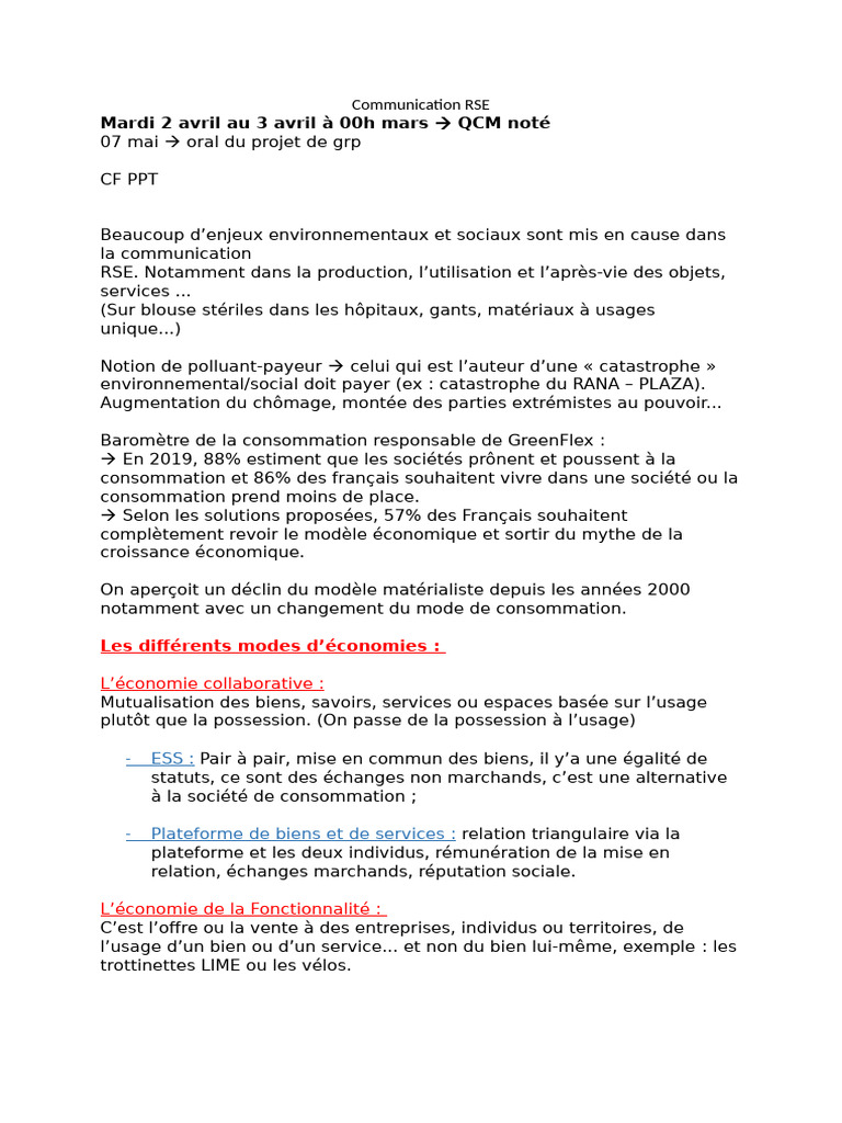 Communication RSE Copie | PDF