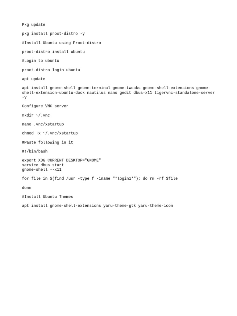 Ubuntu Installation On Android Device | PDF