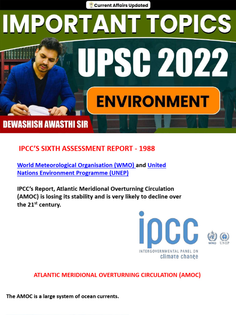 Environment UPSC Important Topic 2022 | PDF