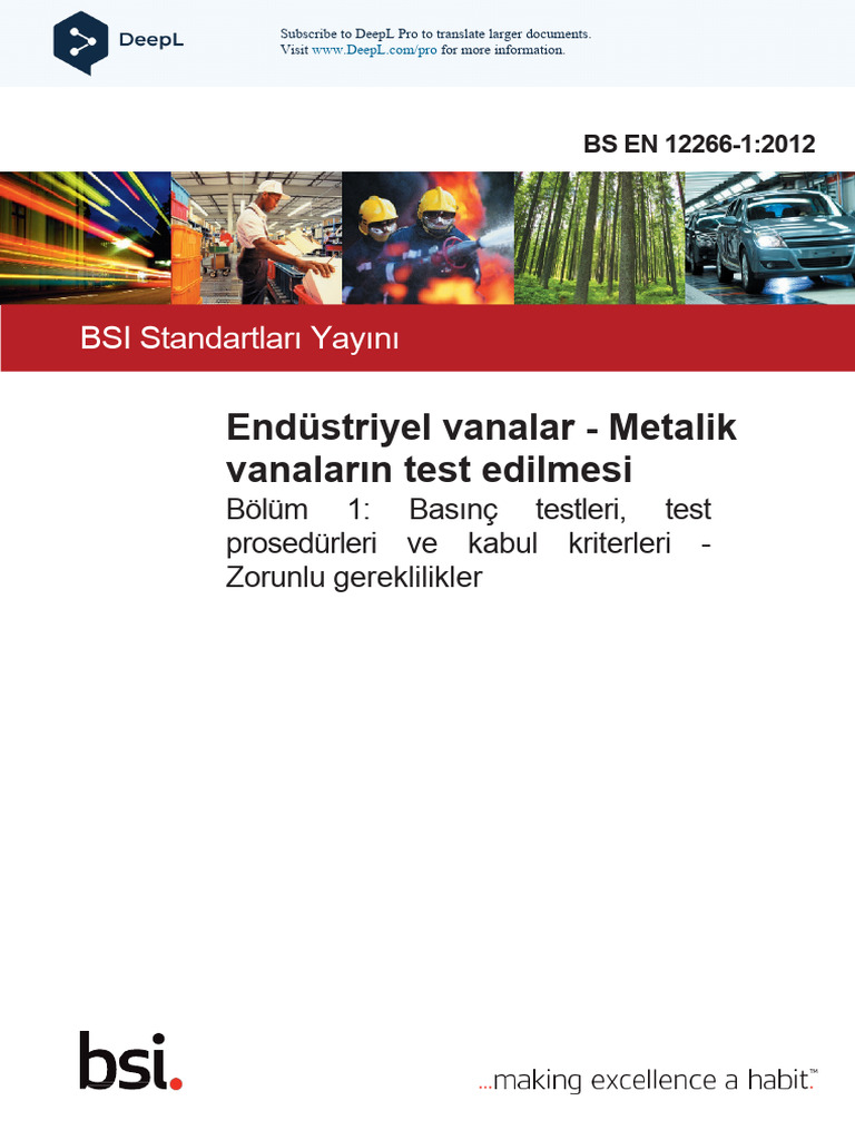 BS EN 12266-1-2012 TR | PDF