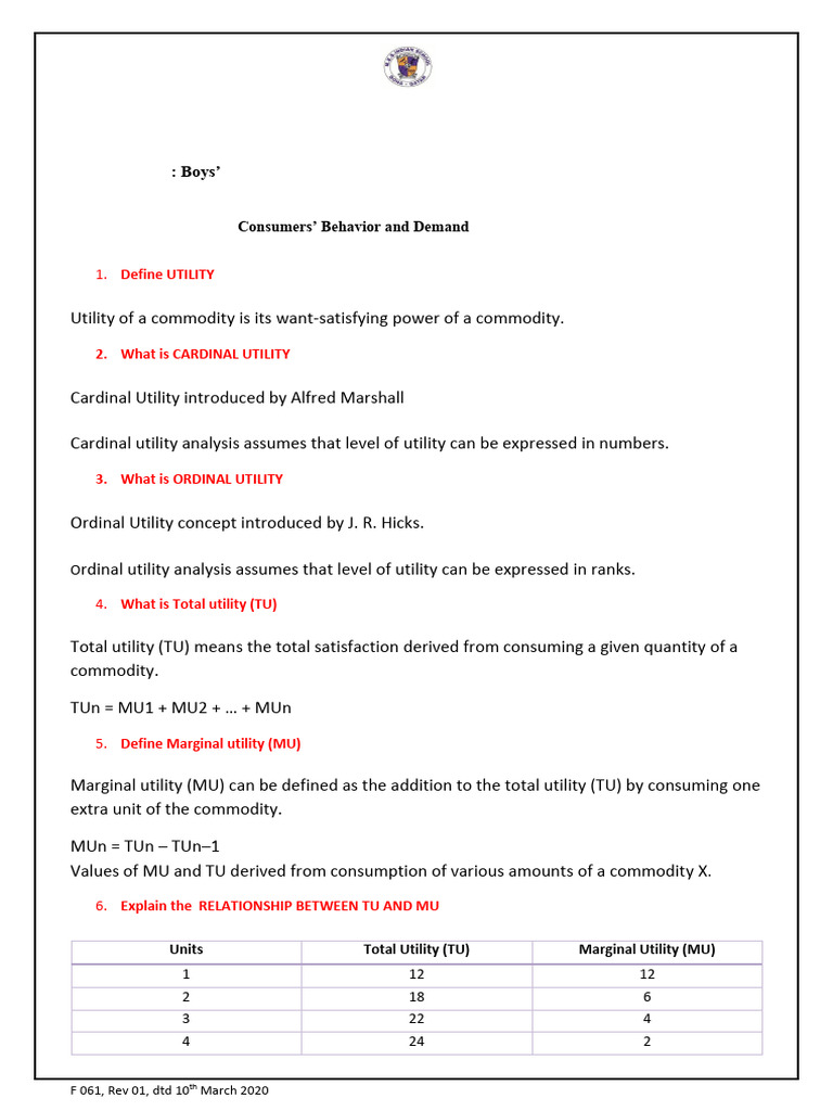Economics, Chapter 2 Notes | PDF