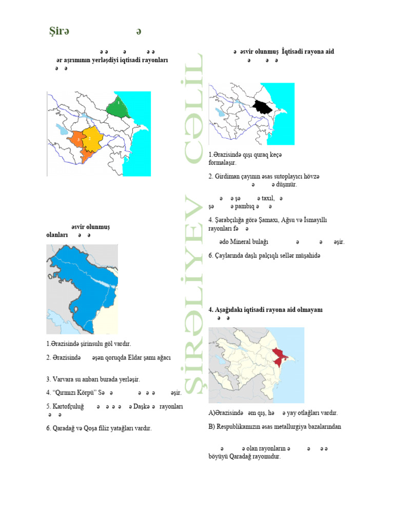 Yeni Iqtisadi Rayonlar 2. | PDF