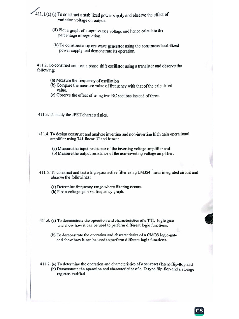 Physics Lab(Phy 411) | PDF