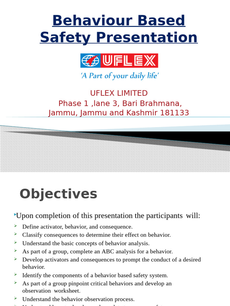 Behaviour Based Safety | PDF