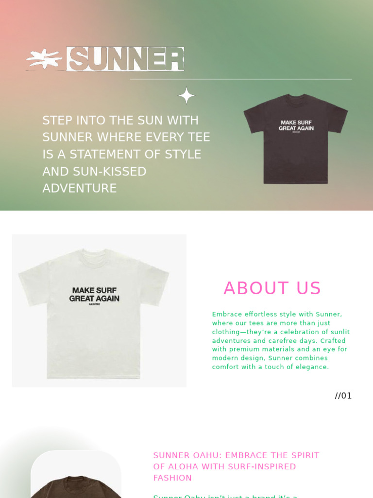 Step Into The Sun With Sunner-Where Every Tee Is A Statement of Style ...