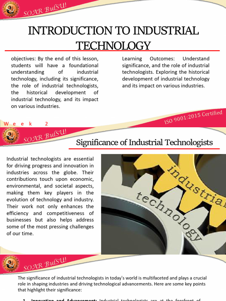 1 Introduction To Industrial Technology 230823 124546 | PDF