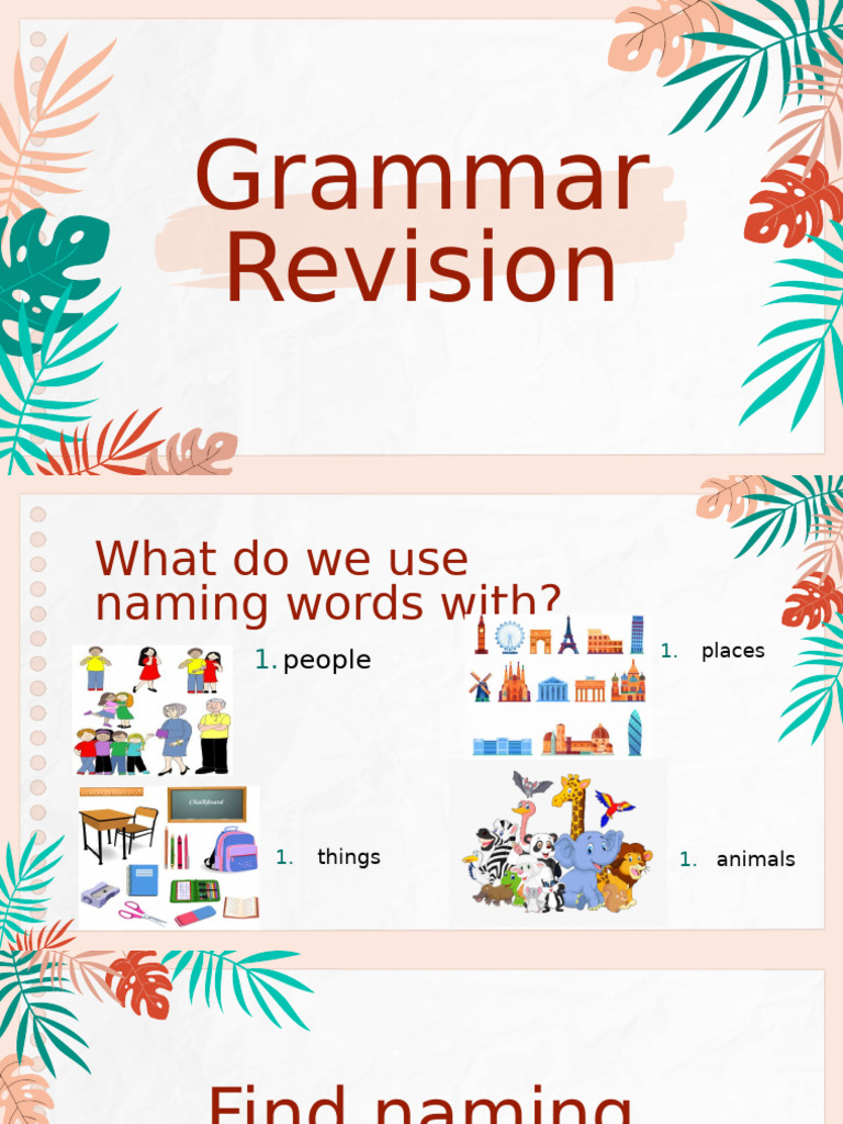 Grammar Revision WEEK 14 | PDF