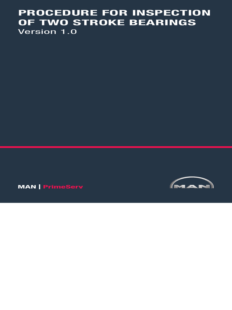 Procedure Inspection Bearings Preliminary | PDF