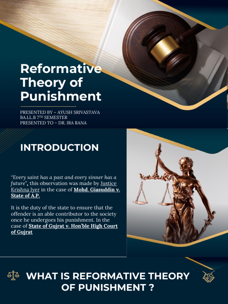 Reformative Theory of Punishment | PDF