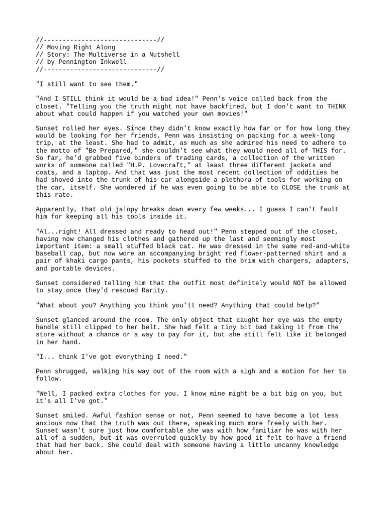 The Multiverse in A Nutshell (5 - Moving Right Along) | PDF