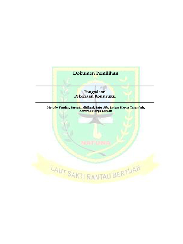 4.1 - MDP - Renovasi Penambahan Ruang Puskesmas Sedanau - ADD | PDF