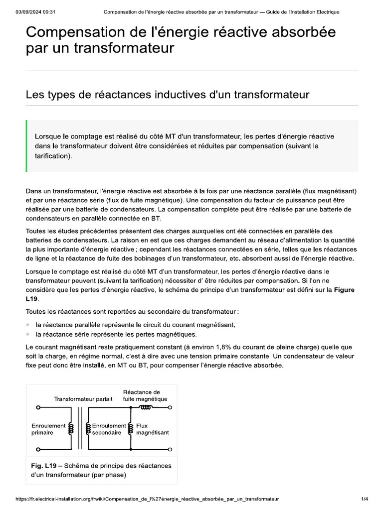Compensation de L - Énergie Réactive Abso... R - Guide de L ...