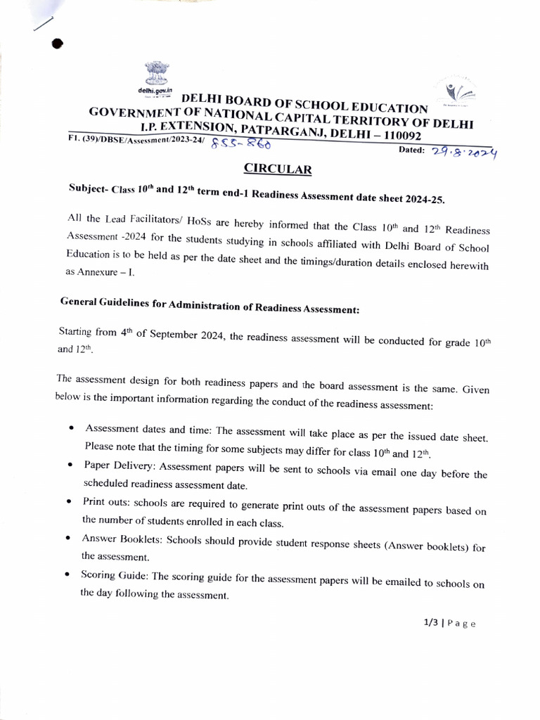 Circular Assessment | PDF