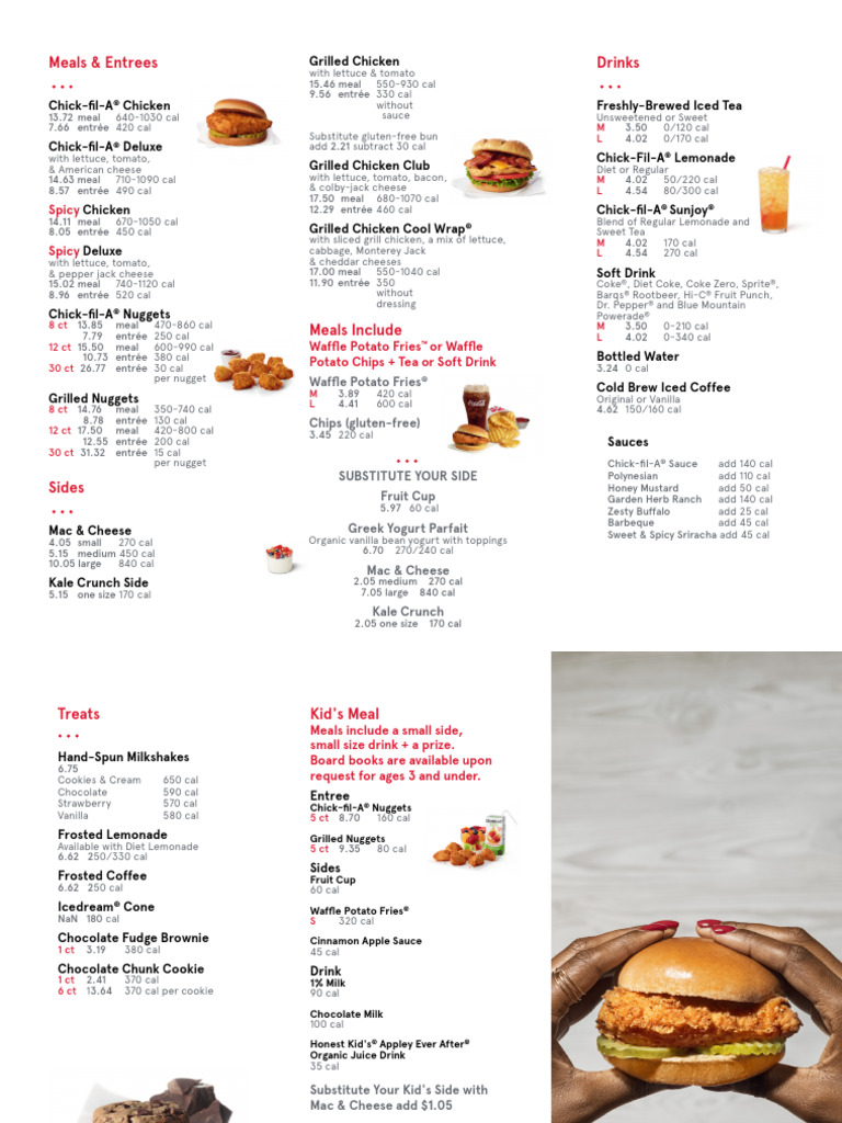 Chick Fil A Menu | PDF