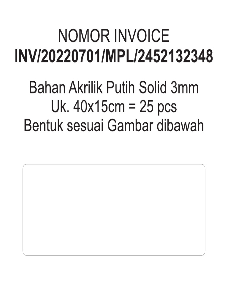 Akrilik Papan Nama Template | PDF