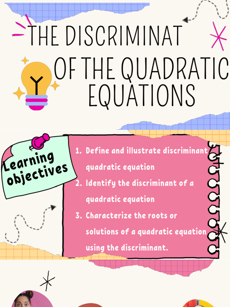 Discriminant Quadratic Equation | PDF