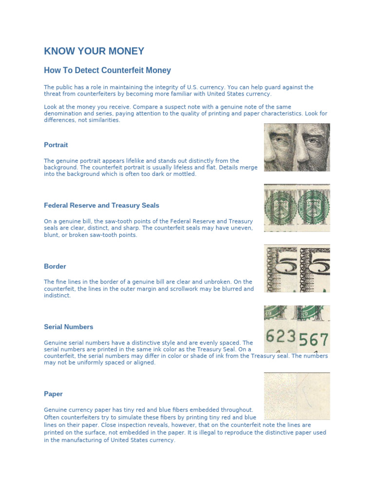 Know Your Money | PDF