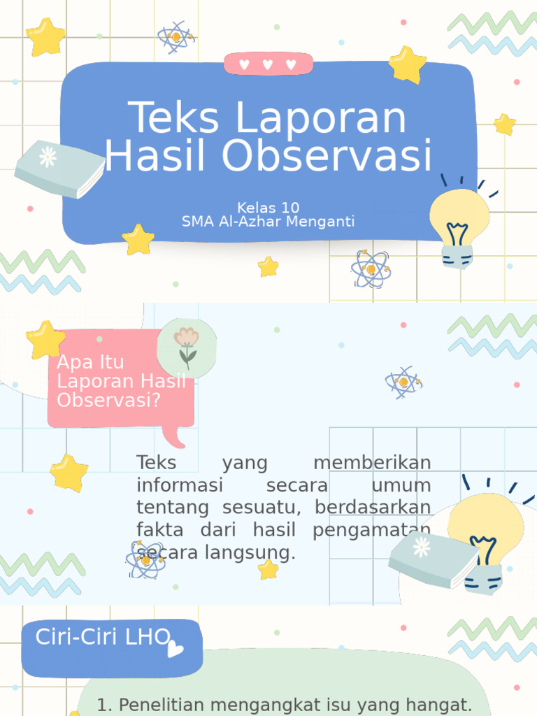 BAB 1 Teks Laporan Hasil Observasi | PDF