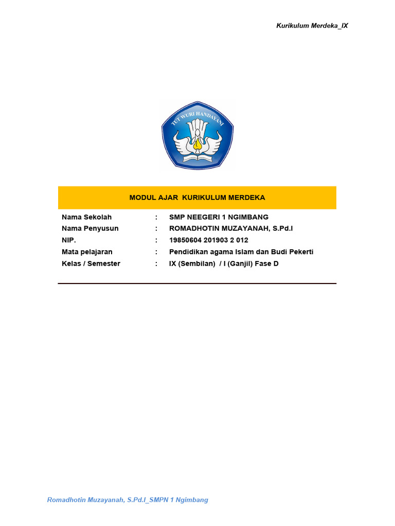 RPP Ganjil 2024 | PDF