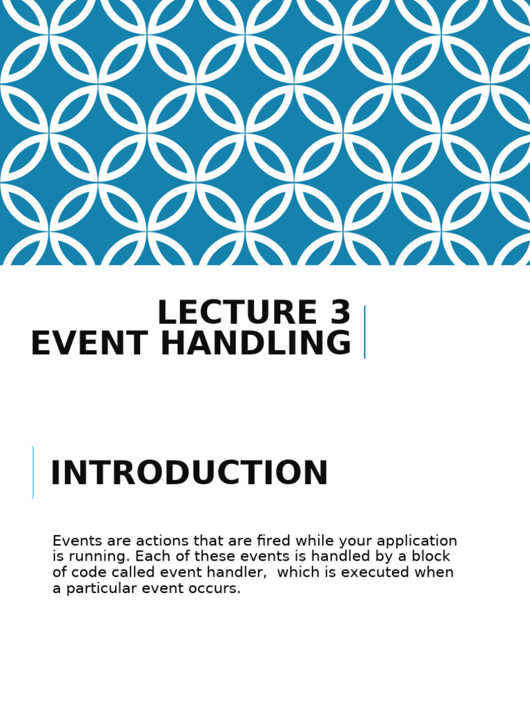 Lecture 3 + Lab2 | PDF