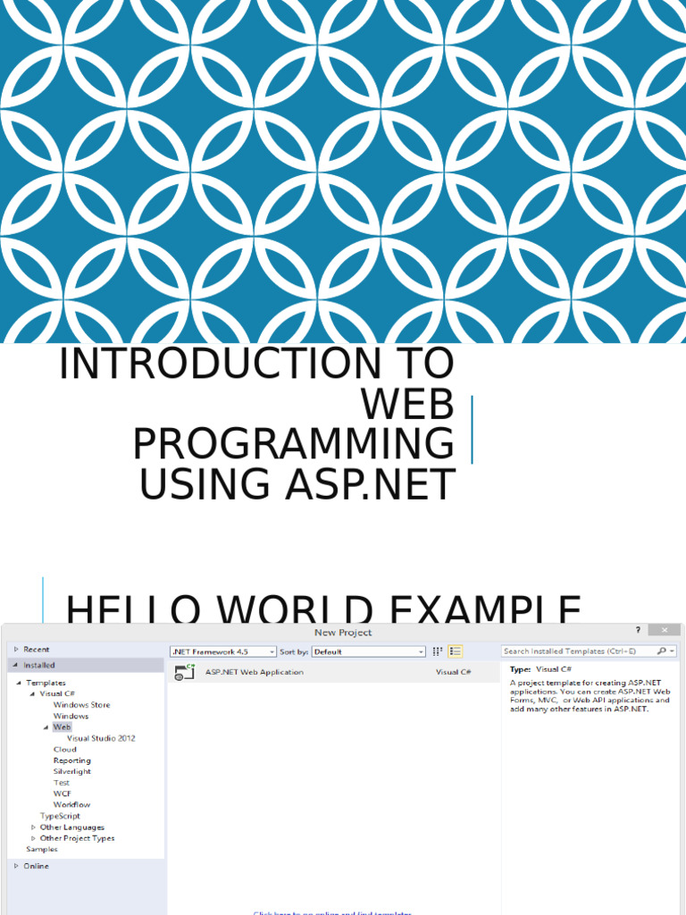 ASP.net Lecture 1 Lab | PDF
