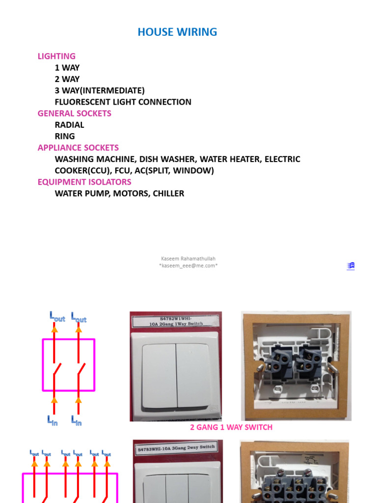 03 HOUSE WIRING | PDF