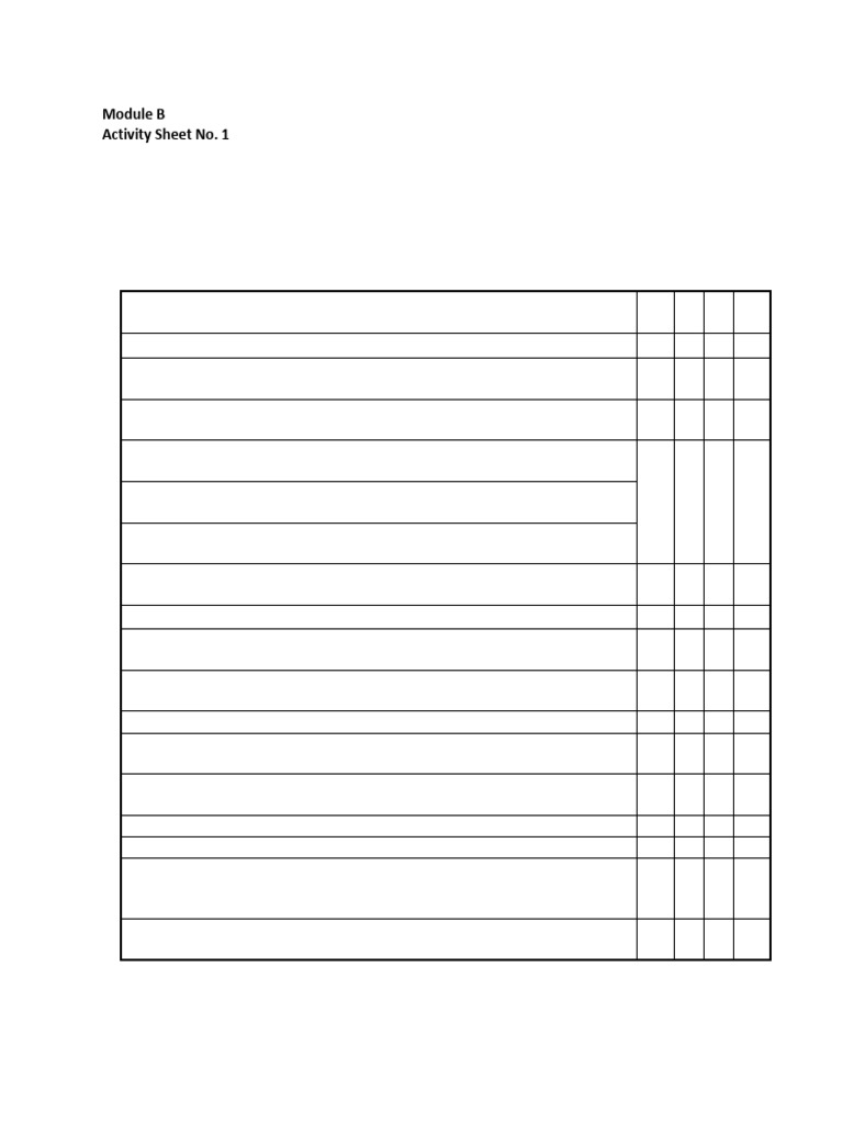 Module B Activity - Career Choice and Support Checklist | PDF