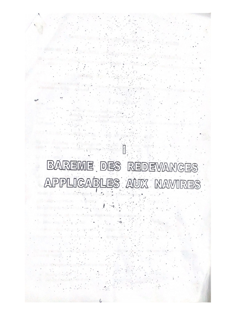 Bareme Des Redevances | PDF