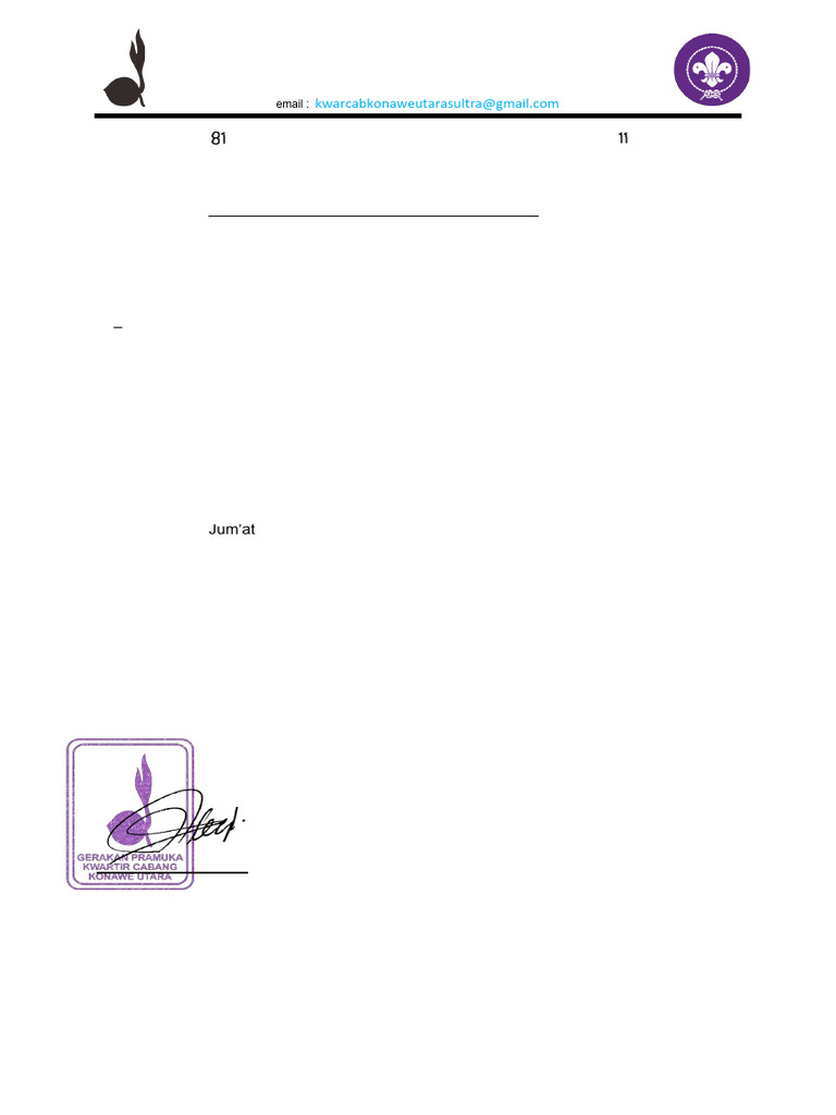 Surat Edaran Permintaan Personel Upacara Taptu | PDF