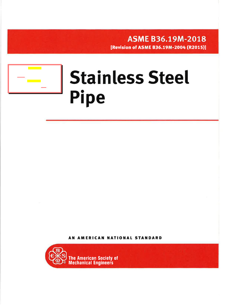 Asme B36.19 | PDF