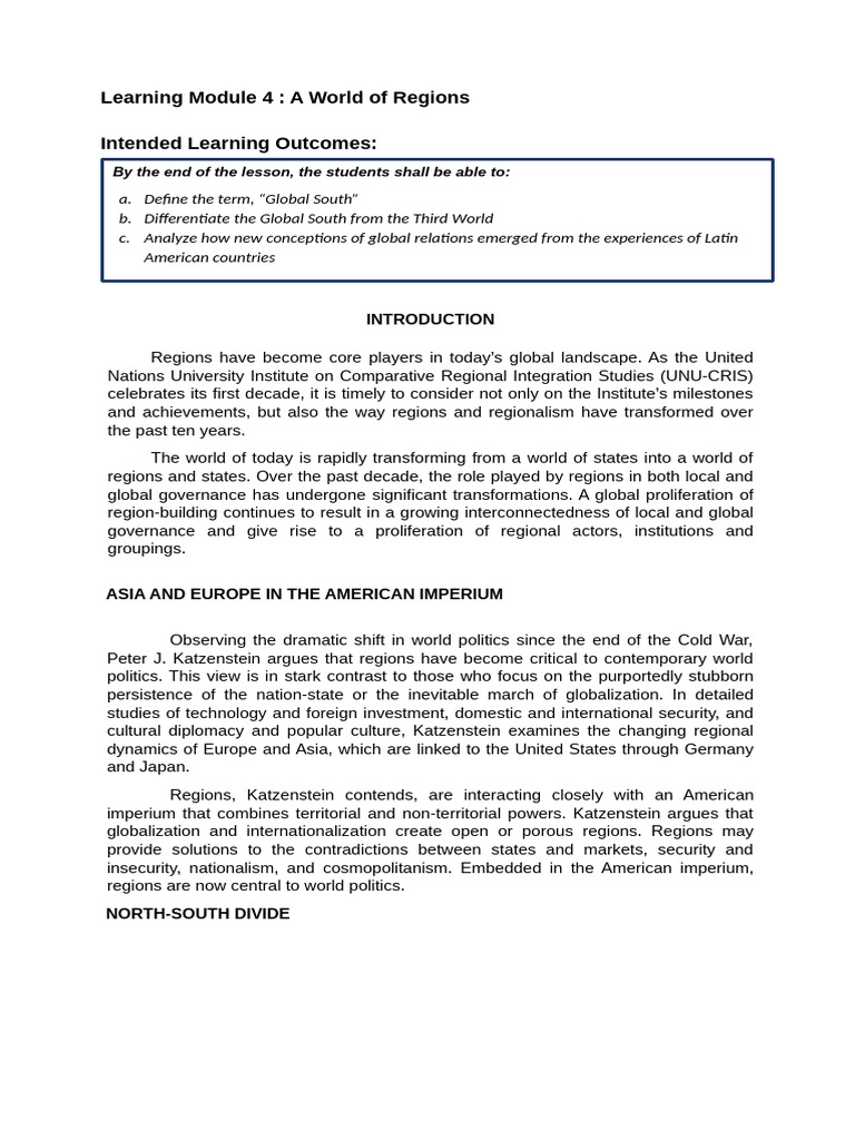 GE3 - Learning Module 4 2023 2024 | PDF
