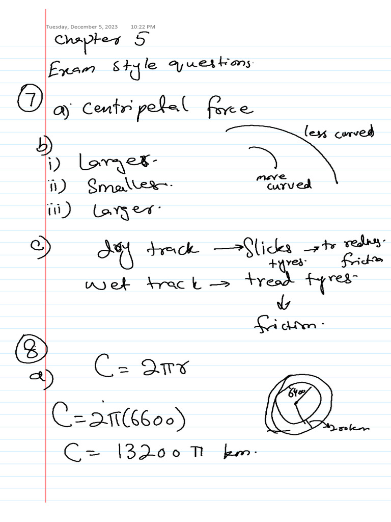 CH 5 Exam Style Question, Tuesday 05 Dec 2023 | PDF