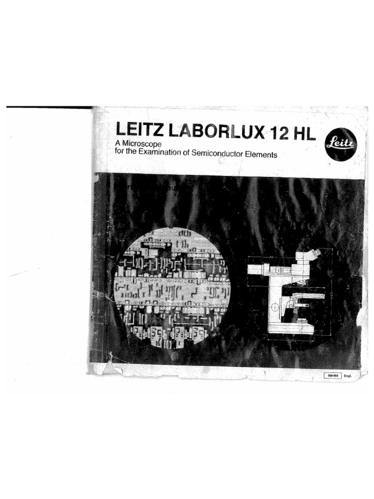 Leitz Laborlux 12HL Manual | PDF
