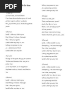 STAND STILL Lyrics | PDF