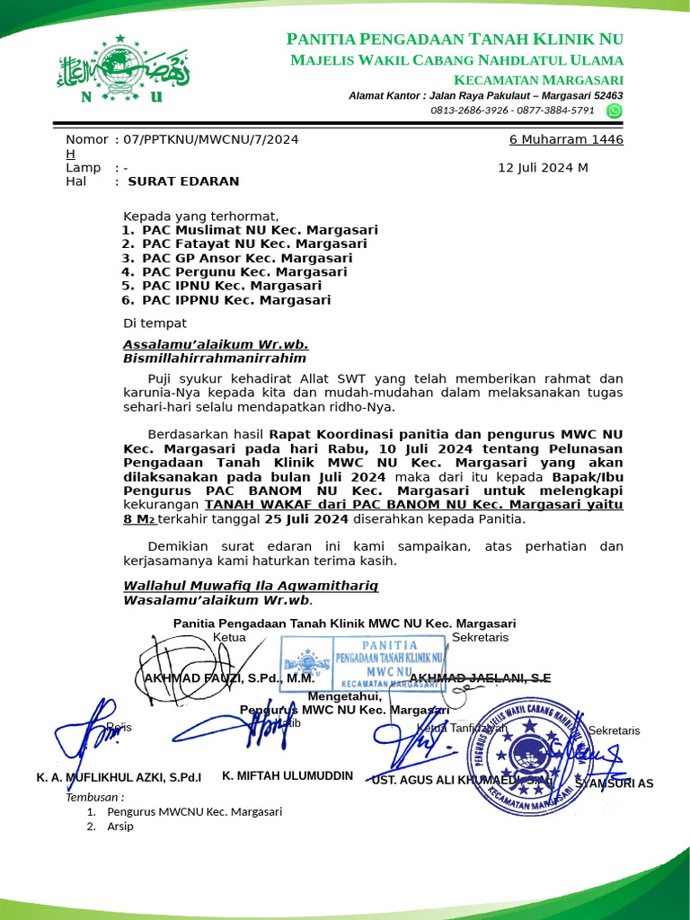 Surat Edaran | PDF