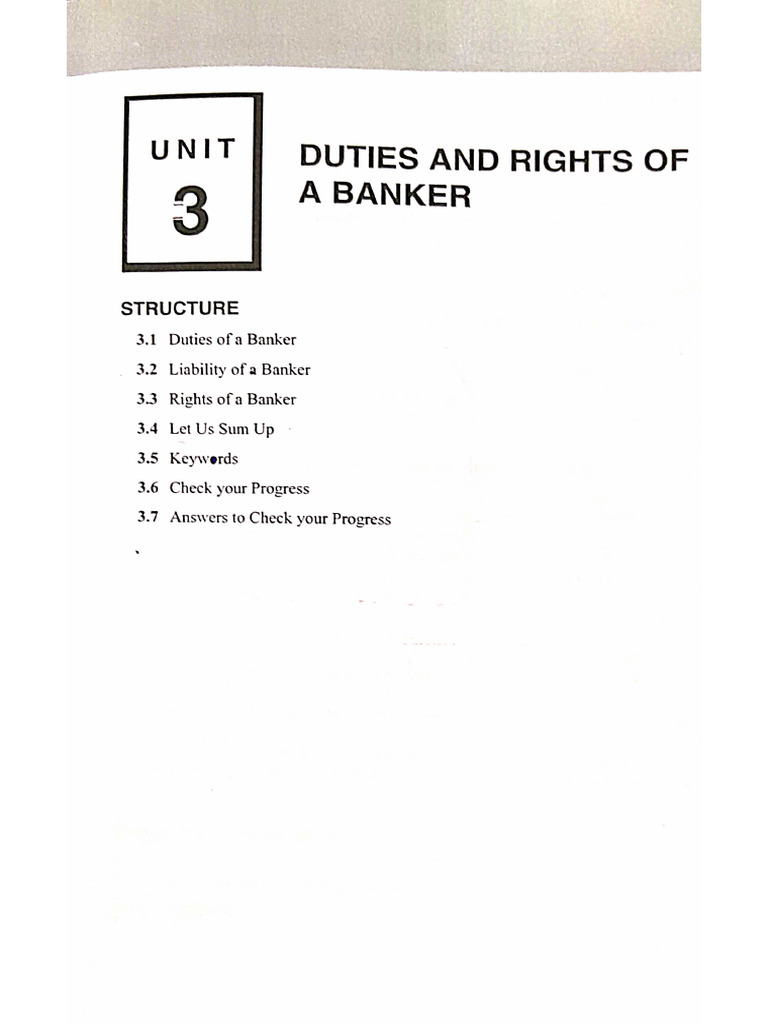 Duties and Rights of Banker | PDF