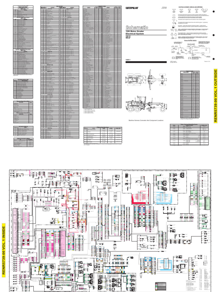 12H Motor Grader Electrical System: Machine Harness Connector and ...