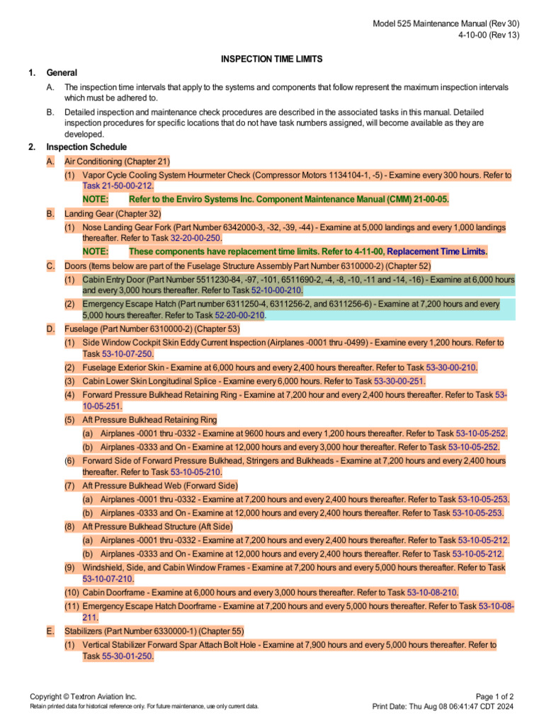 4-10-00 - INSPECTION TIME LIMITS | PDF
