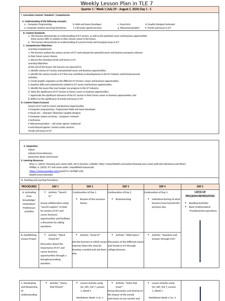 Week 1 Sample | PDF