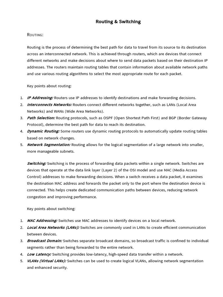 3 Routing&switching | PDF