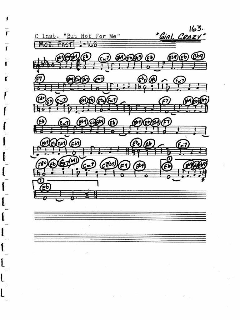 But Not For Me - TBK | PDF