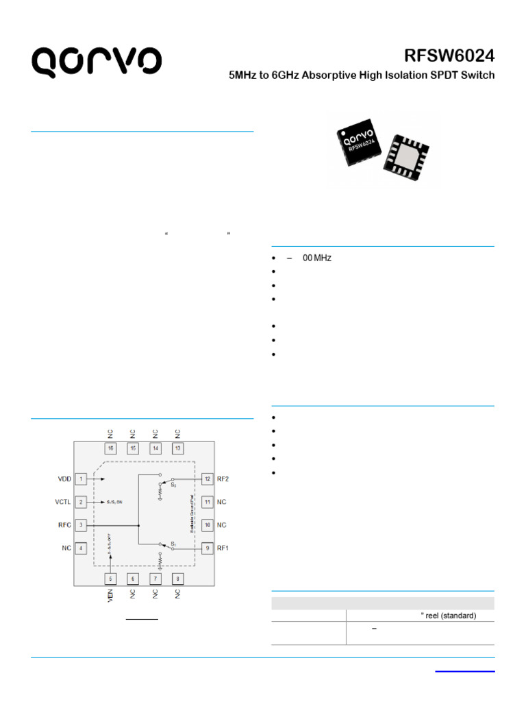 RFSW6024: Product Overview | PDF
